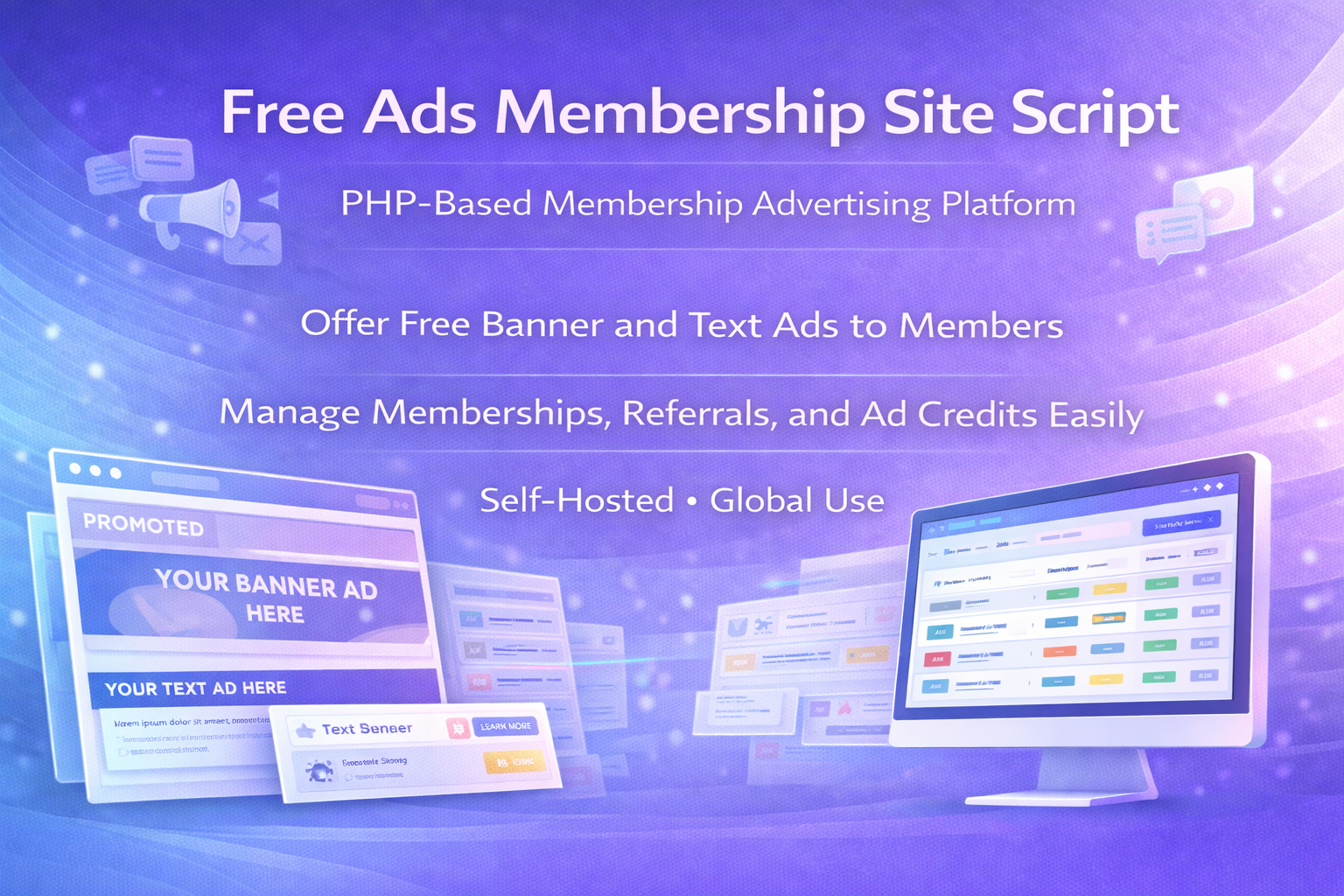 Free Ads Membership Site Script – PHP Advertising Membership Platform ...