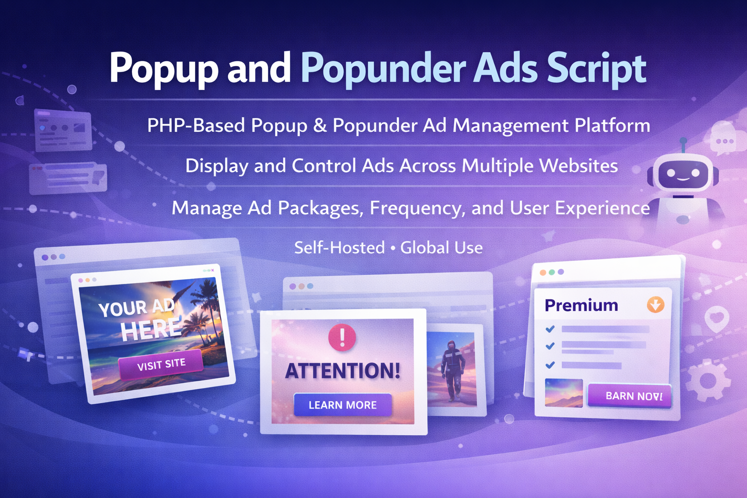 Popup and Popunder Ads Script – PHP Popup & Popunder Ad Management ...