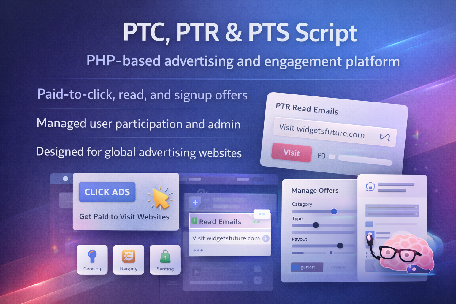 PTC, PTR & PTS Script – PHP Advertising & Engagement Platform