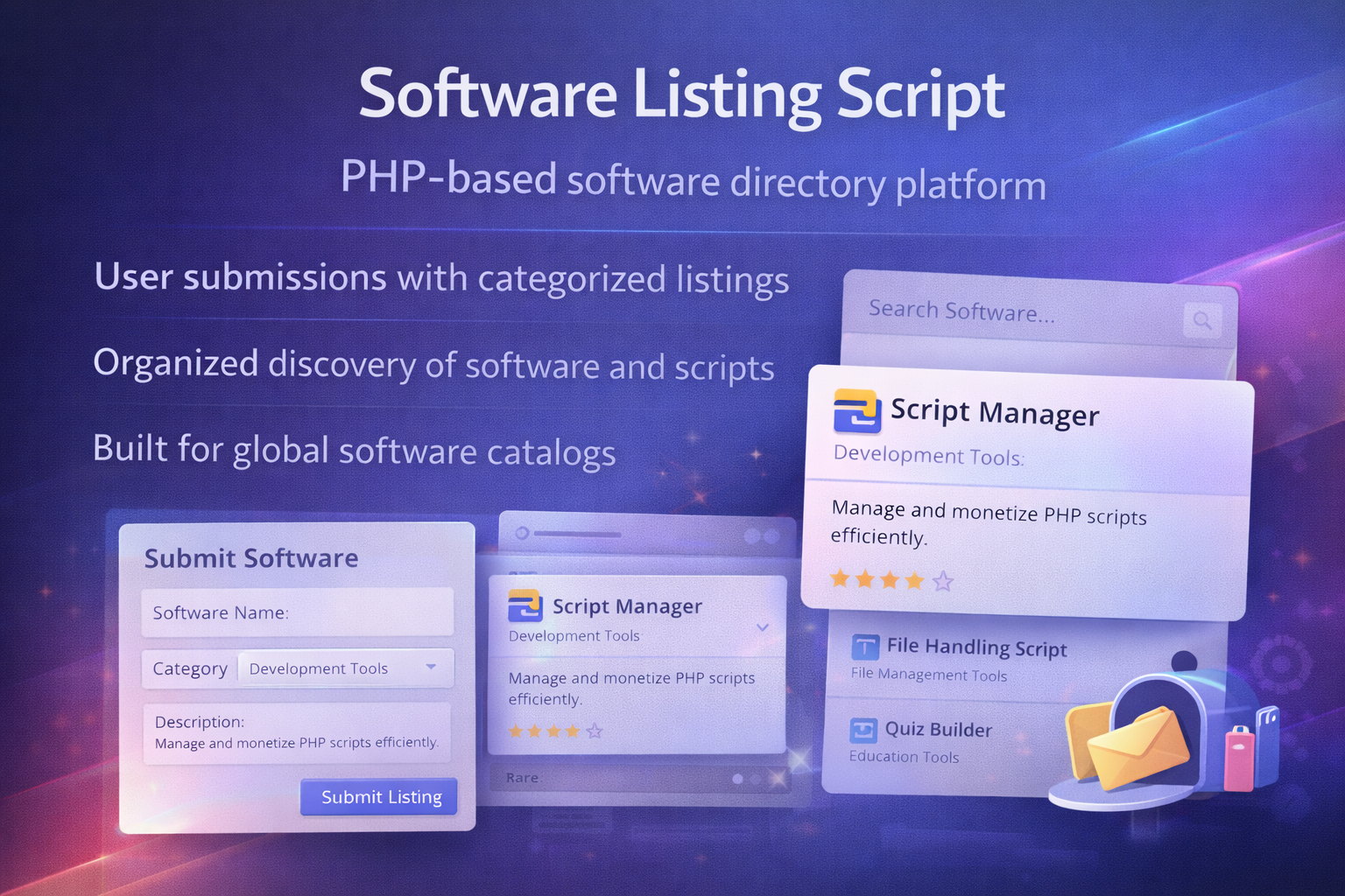 Software Listing Script – PHP Software & Scripts Directory Platform